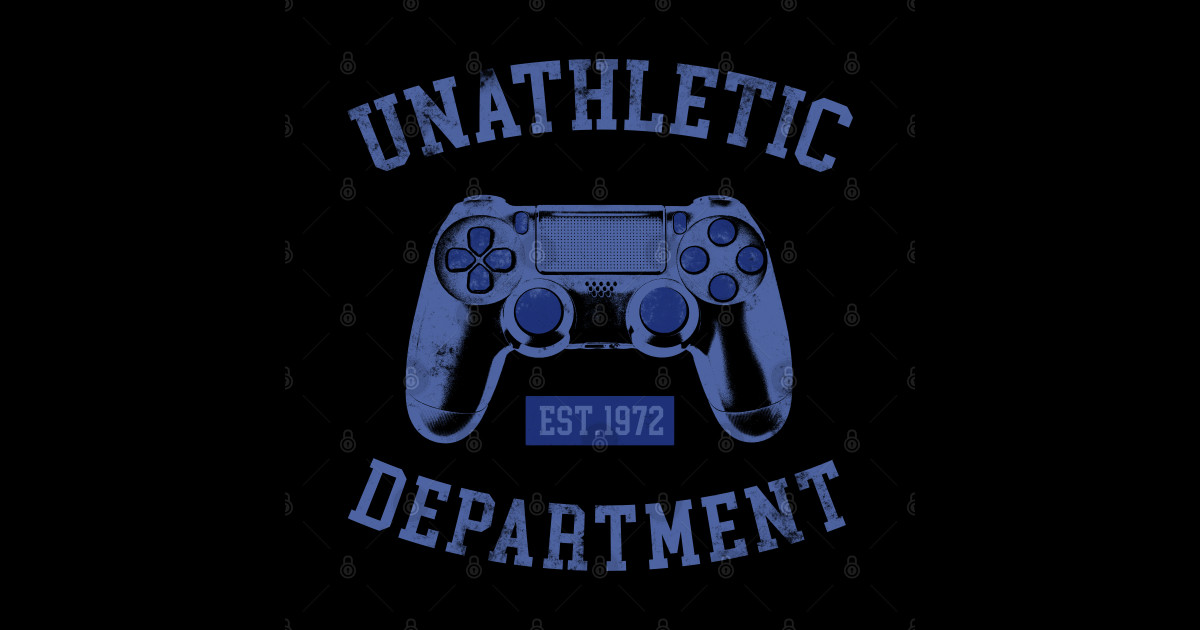 Unathletic Department - Funny Gamer - Gaming - Sticker | TeePublic