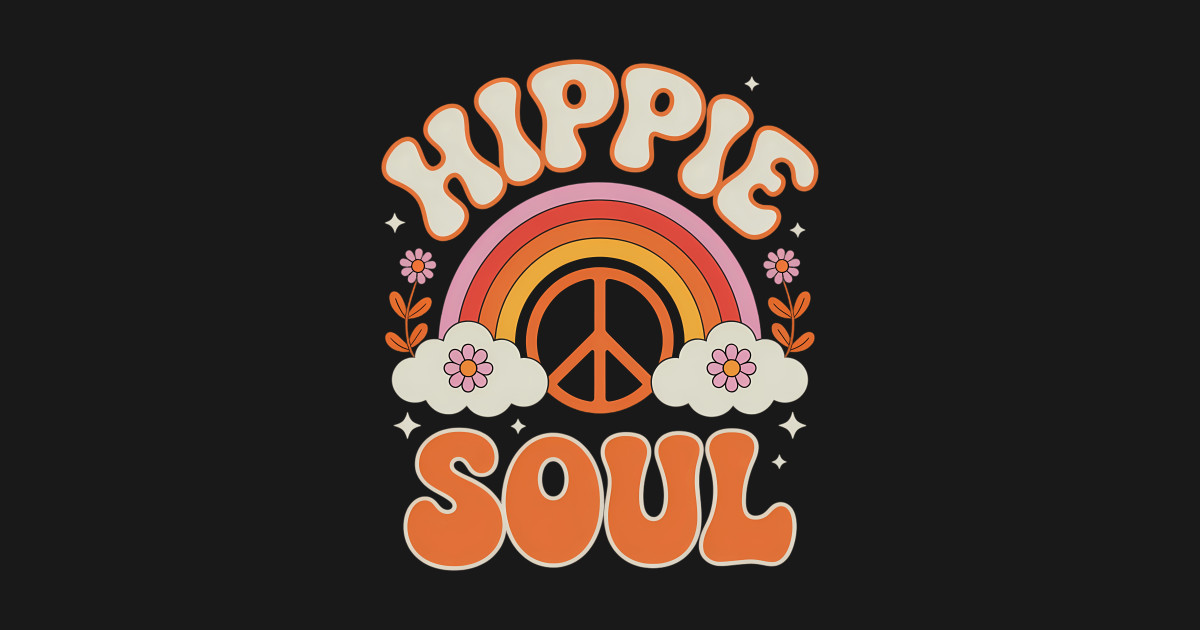 Groovy Hippie Music Peace Love 70S Flower Power - Music Peace Love - T ...
