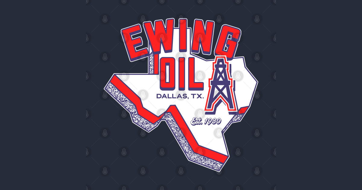 EWING OIL CO - Dallas TV Show - Ewing Oil - T-Shirt | TeePublic