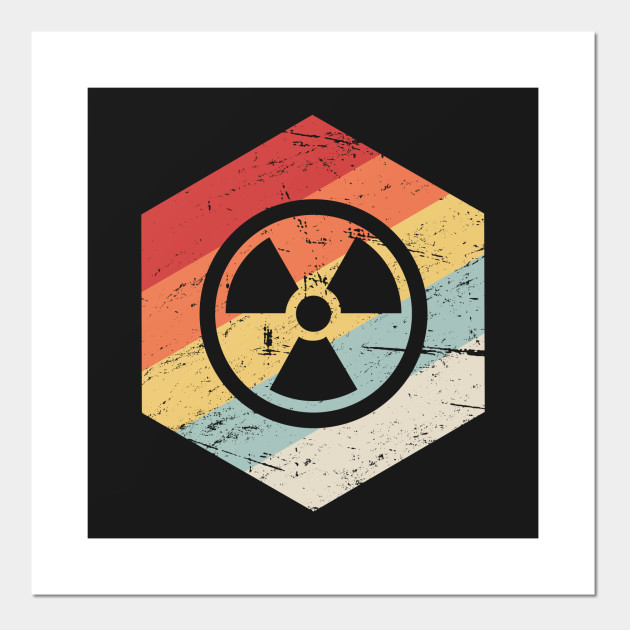Retro Vintage Nuclear Radiation Symbol - Radiation - Posters and Art ...