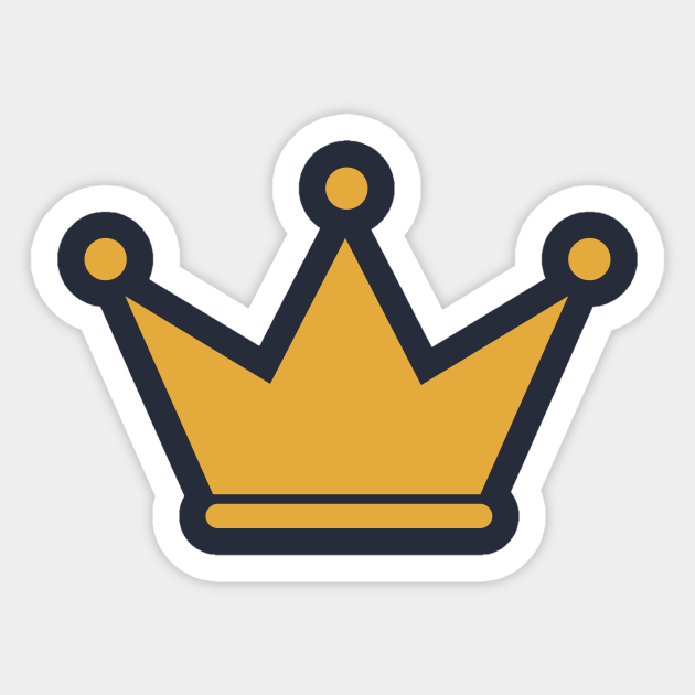 Royal Crown Retro - Crown - Sticker | TeePublic
