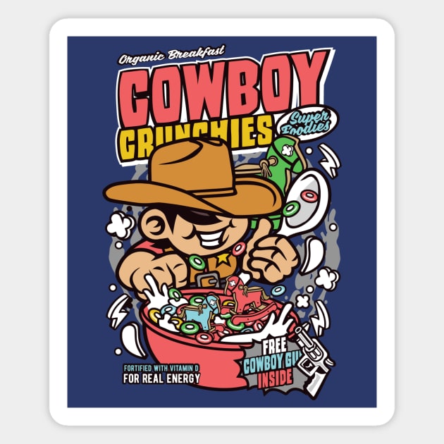 Retro Cereal Box Cowboy Crunchies // Junk Food Nostalgia // Cereal ...