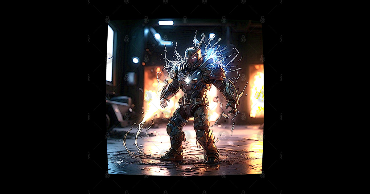 energy man of water 2024 tileartwork - Energy Man Of Water - Sticker ...