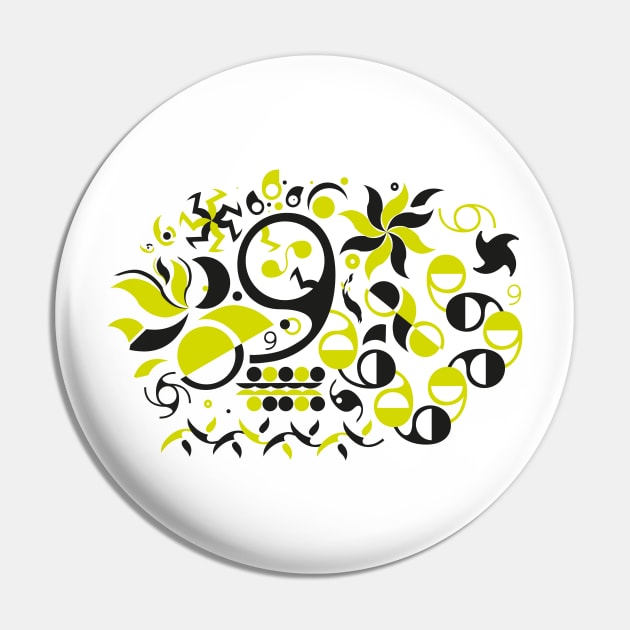 Abstract art number 9 - Abstract Digital Art - Pin | TeePublic