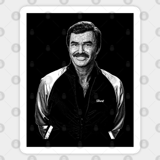 Burt Reynolds | 80s Styled Vintage Design - Burt Reynolds - Sticker ...