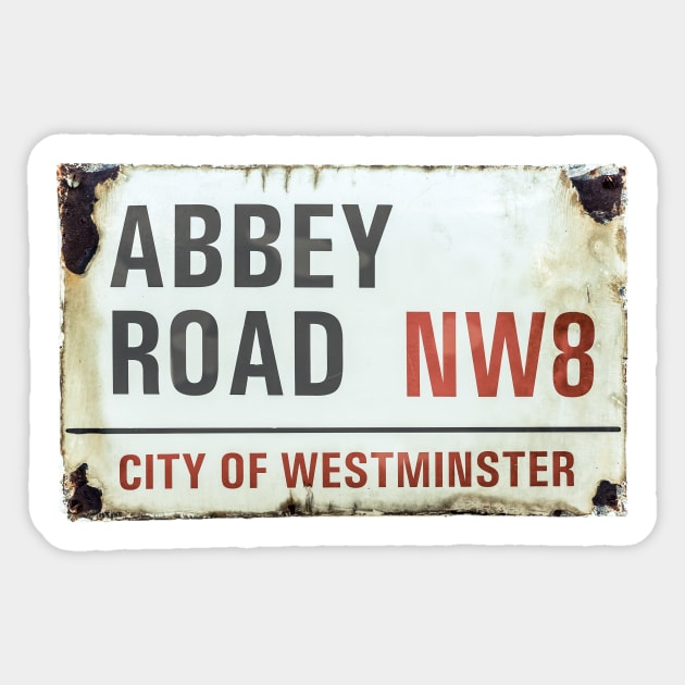Abbey Road Sign - 1969 - Sticker | TeePublic