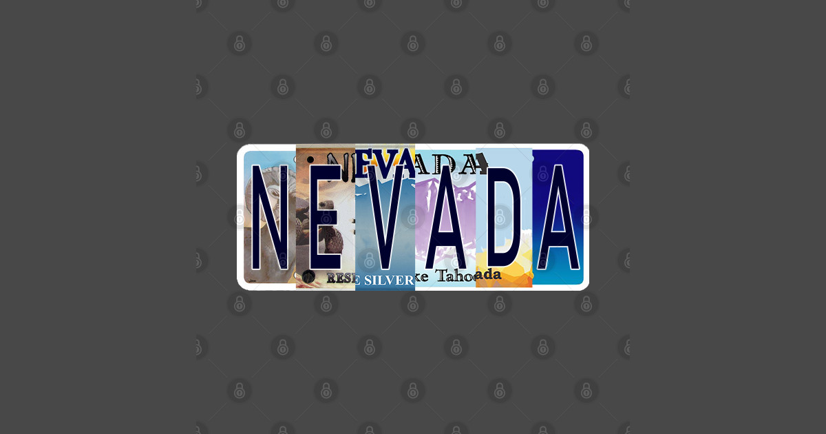 Nevada License Plates - Nevada - T-Shirt | TeePublic