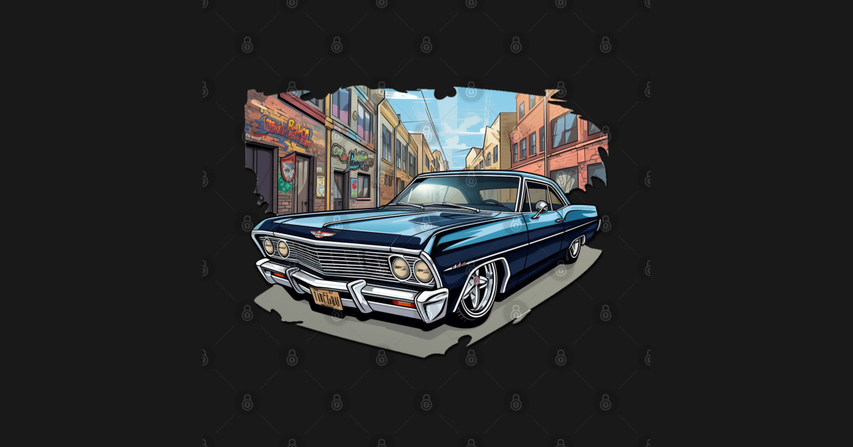 Urban Vibes: Chevy Caprice Lowrider - Chevy Caprice - T-Shirt | TeePublic