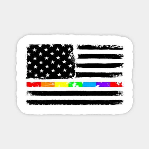 Lgbt Flag Rainbow Lgbt American Flag Pride Lgbt Flag Rainbow Magnet