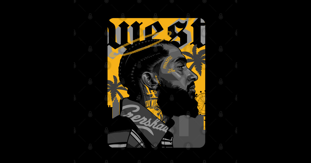 Nipsey Hussle Tribute Nipsey Hussle Sticker Teepublic