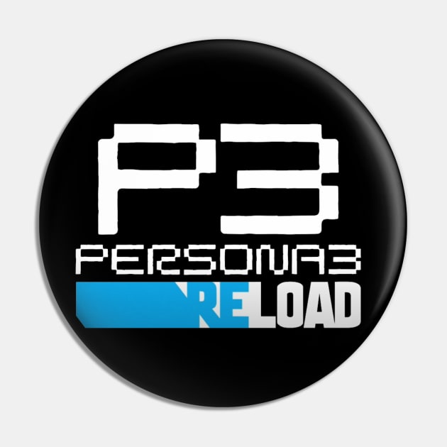 Persona 3 Reload Logo - Persona 3 - Pin | TeePublic