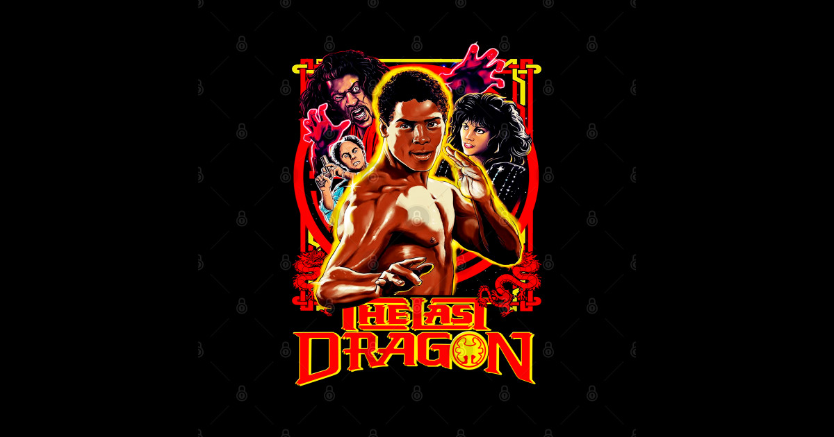 Last Dragon Sho Nuff Artwork Comedy Movie Sticker Teepublic
