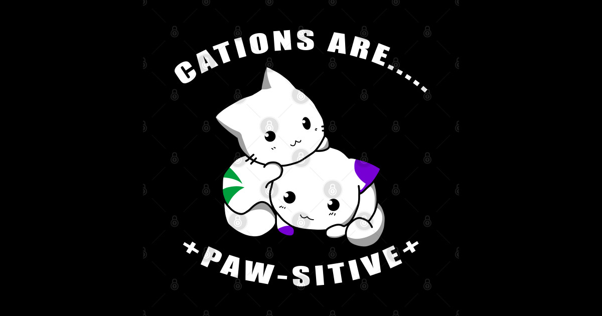 Cations are Pawsitive - Cations - Magnet | TeePublic