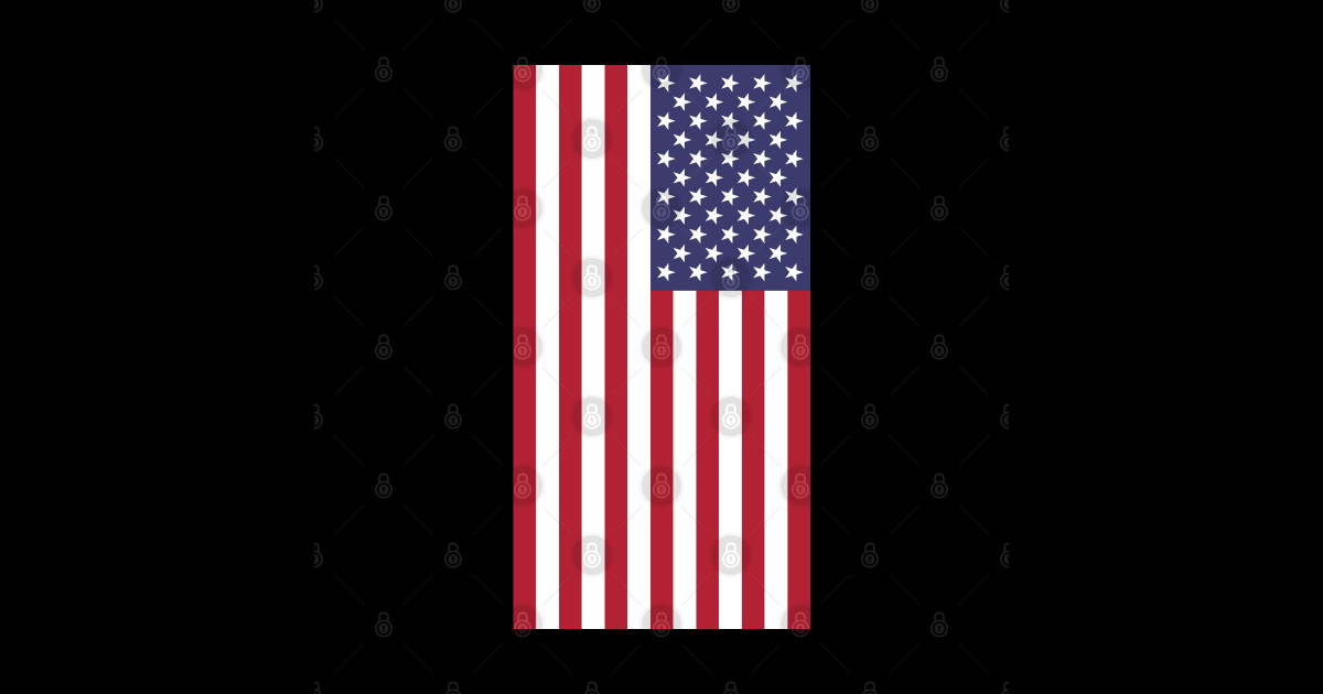 US Flag Down - RWB - Usa - Sticker | TeePublic