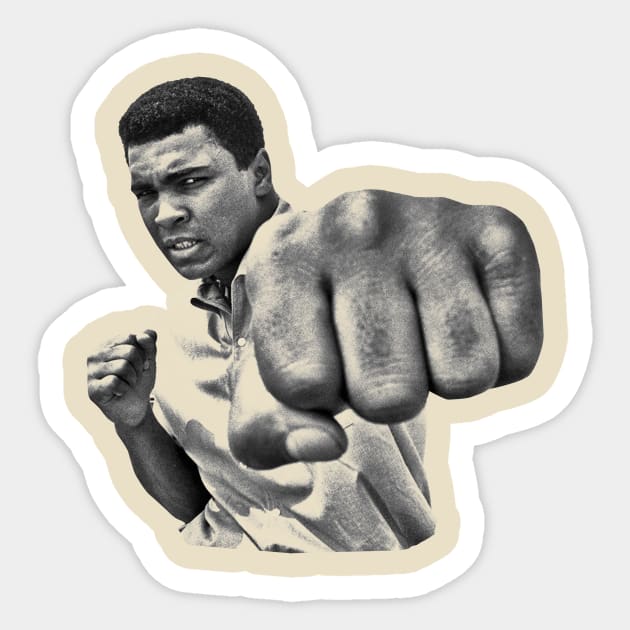 Retro Muhammad Ali - Muhammad Ali - Sticker | TeePublic