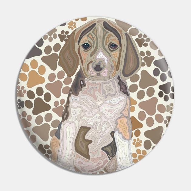 Cute dog design - gift for dog lover - Dogs - Pin | TeePublic