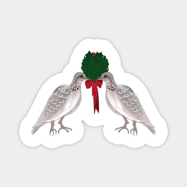 12 Days of Christmas Two Turtle Doves - Holidays - Magnet | TeePublic