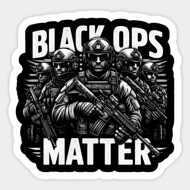 Black Ops Matter - Us Army - Sticker | TeePublic