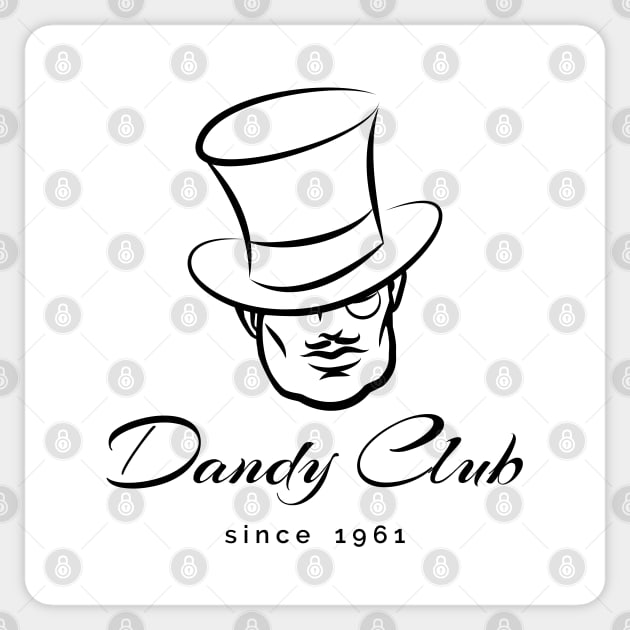 Dandy Club Logo - Illustration - Sticker | TeePublic