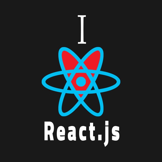 I love React for a programmers and coders - Geek - T-Shirt | TeePublic
