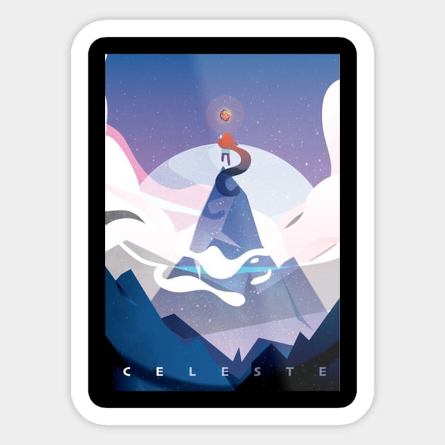 celeste fan made art - Game - Sticker | TeePublic