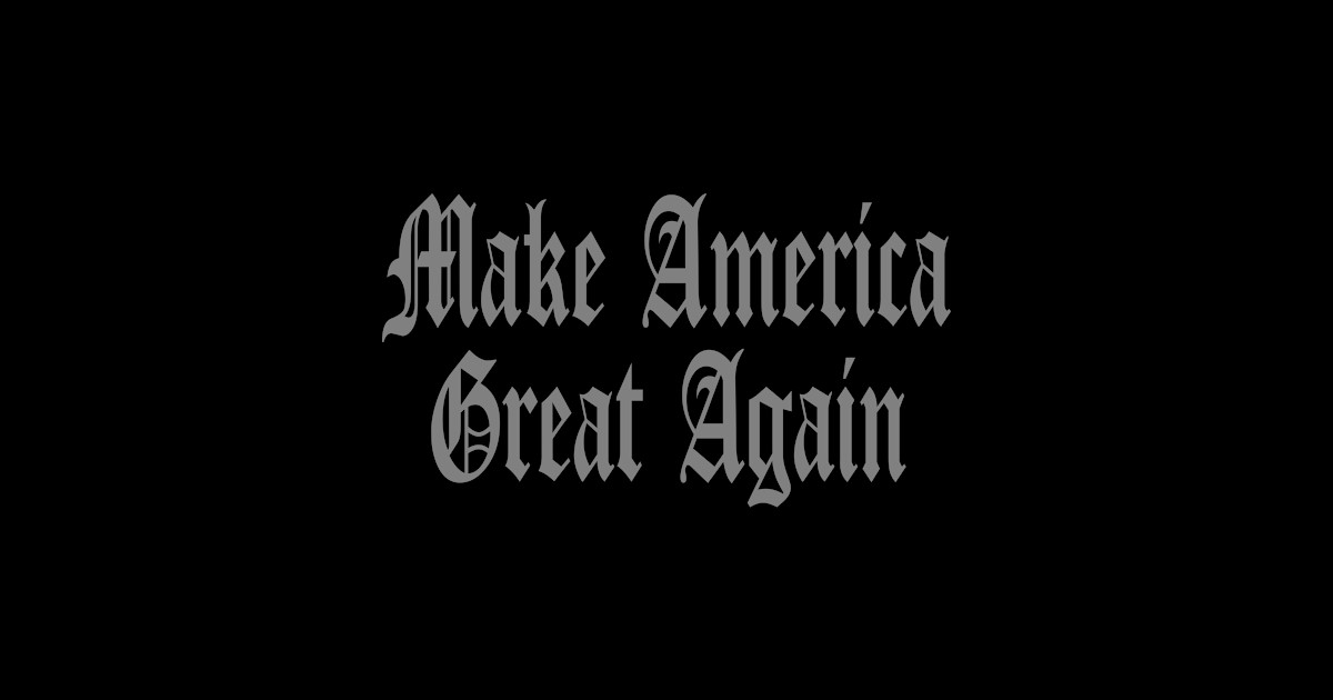 Make America Great Again Dark Gothic MAGA Elon - Maga - Sticker | TeePublic