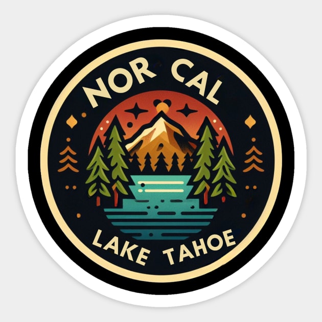 Nor Cal Lake Tahoe Logo - Nor Cal - Sticker | TeePublic