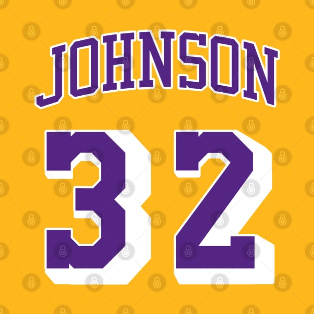 Magic Johnson - Jersey Yellow - Magic Johnson - T-Shirt Designed & Sold ...