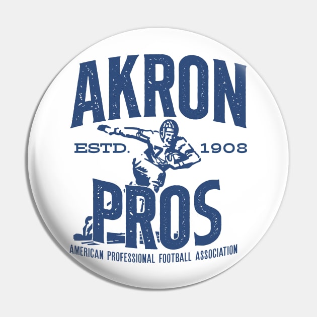 Akron Pros Football - Football - Pin | TeePublic