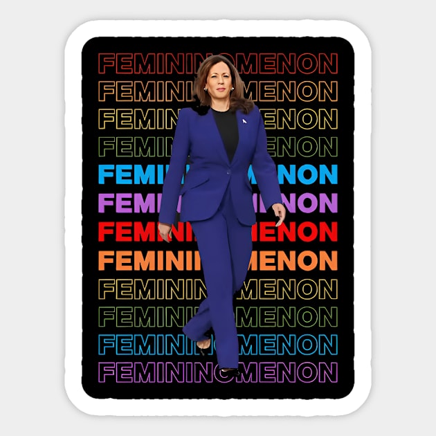 Femininomenon Kamala 2024 - Harris Walz - Sticker | TeePublic