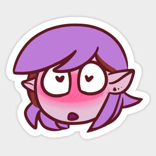 Amity Blight - Hearts - The Owl House - Sticker | TeePublic