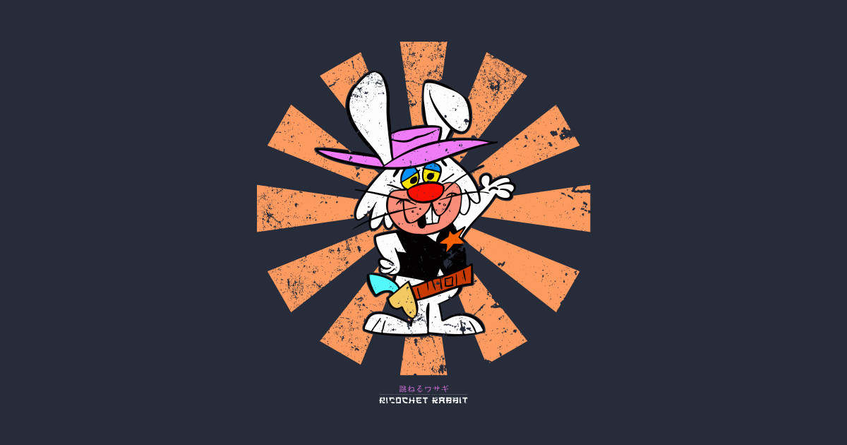 Ricochet Rabbit Retro Japanese - Ricochet Rabbit - Sticker | TeePublic