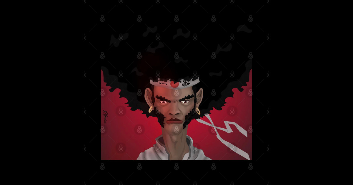 Afro Sam - Afro Samurai - Sticker | TeePublic