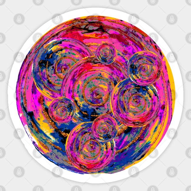 Sphere 2 Pattern in Pink - Sphere - Sticker | TeePublic