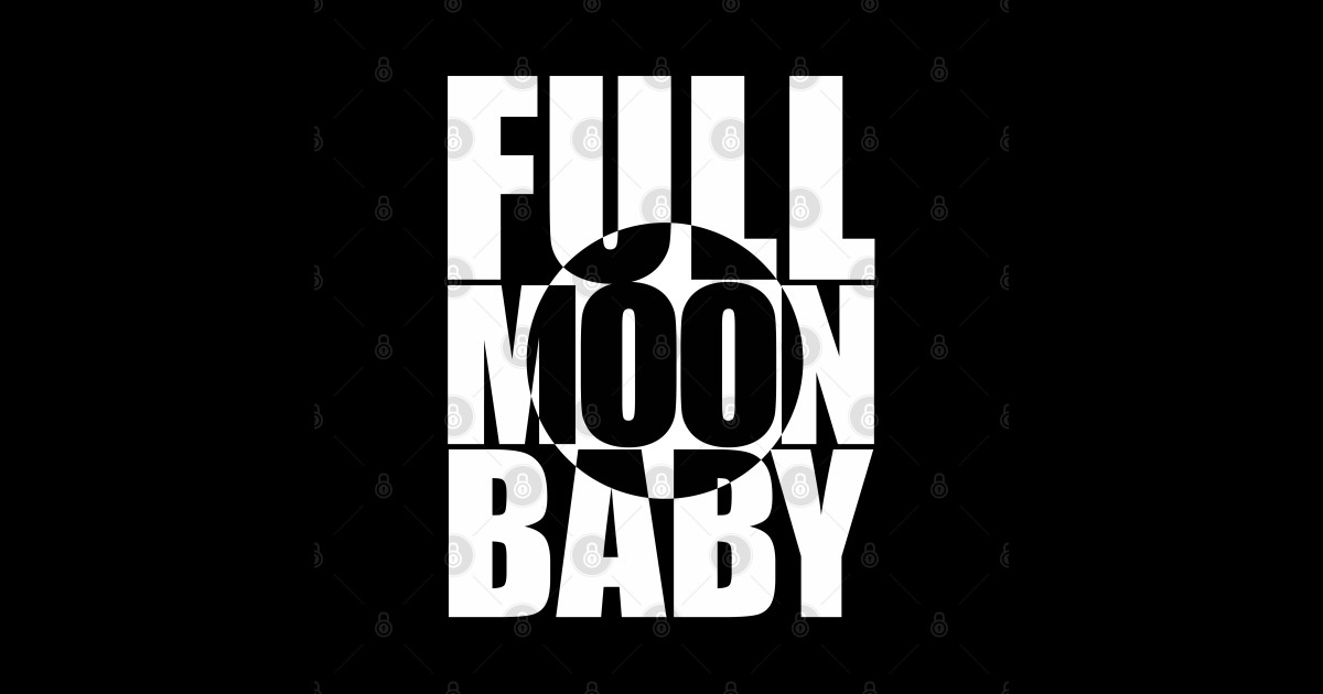 Full Moon Baby! - White Lotus - Sticker | TeePublic