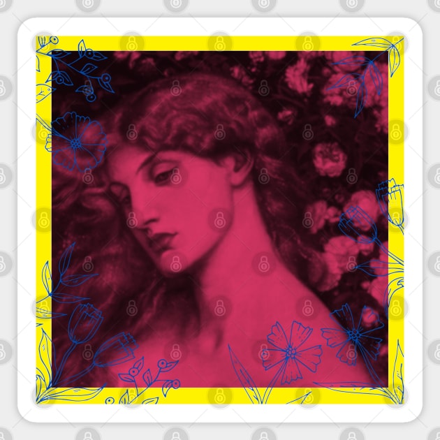 Lady Lilith Portrait - Painting - Sticker | TeePublic