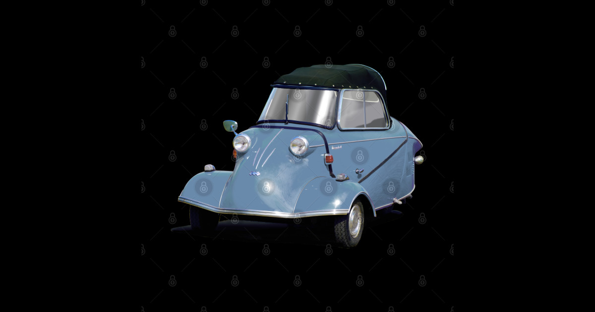 Messerschmitt bubble car in light blue - Bubble Car - Magnet | TeePublic