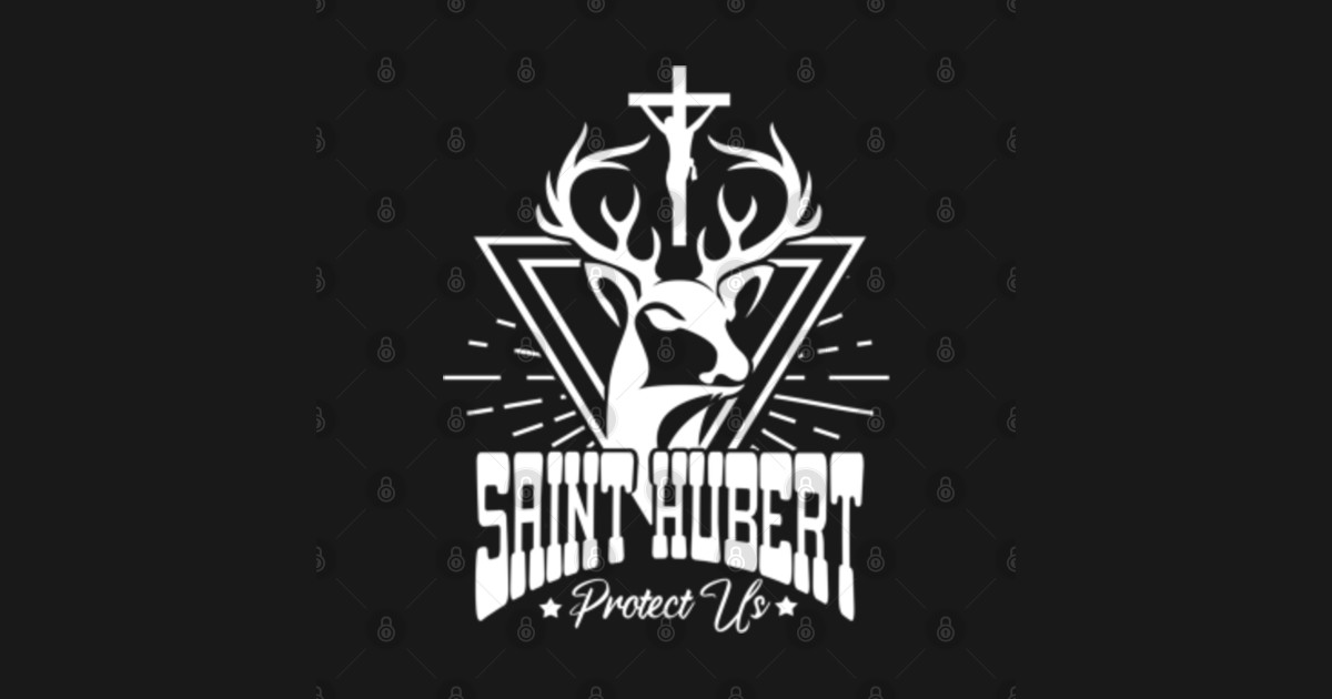Hubert Hubertus Patron Saint of Hunters Stag Men - Hubert Hubertus ...