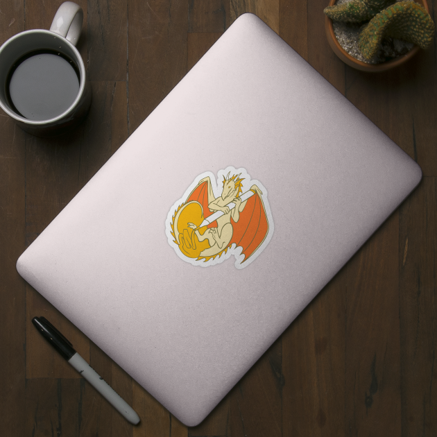 Art Dragons: Copic Marker - Copic Marker Dragon - Sticker | TeePublic