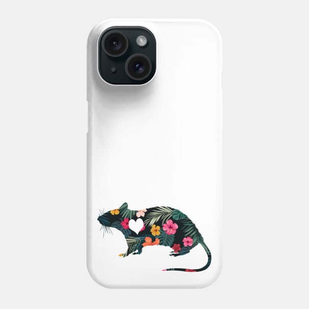 Flower Rat - Rat - Phone Case | TeePublic