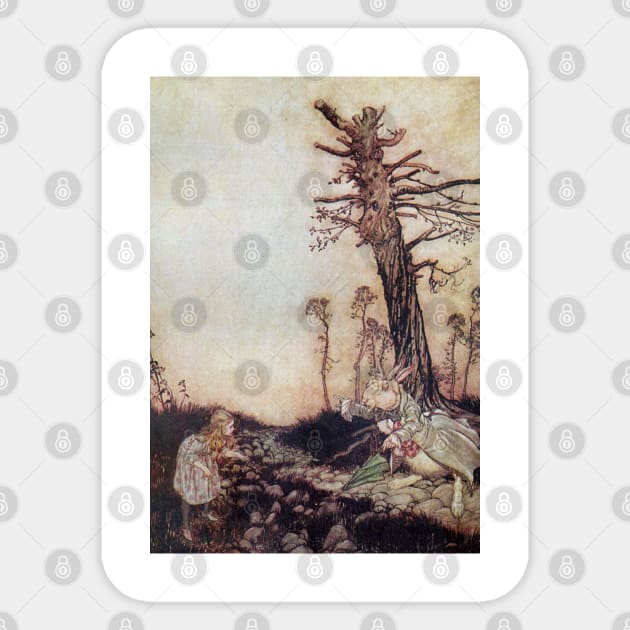 Alice In Wonderland - Arthur Rackham - 7 - Arthur Rackham - Sticker ...