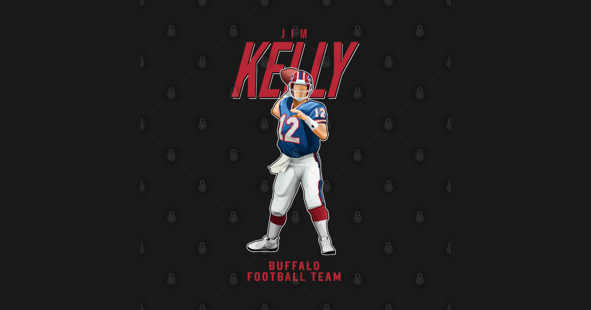 Jim Kelly #12 Buffalo Football Team - Jim Kelly - T-Shirt | TeePublic