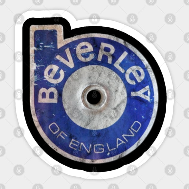 Beverley Retro Drum Badge - Drumming - Sticker | TeePublic