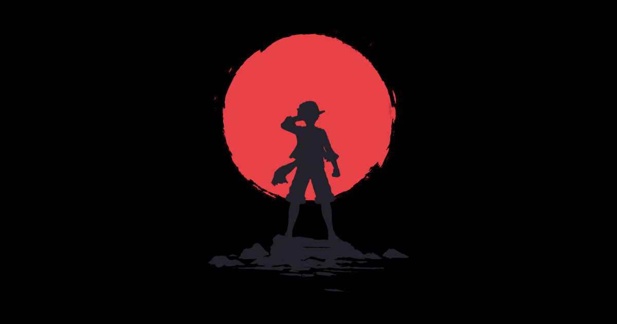 Red sun pirate - Anime - Sticker | TeePublic