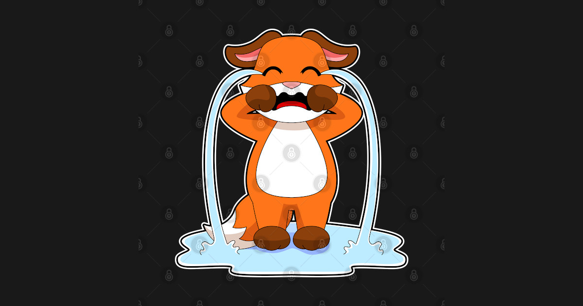 Fox Crying - Fox - T-Shirt | TeePublic