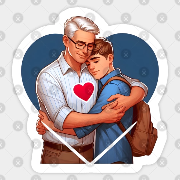 Father and Son - Fathers Day - Daddy Gifts - Fathers Day - Sticker ...