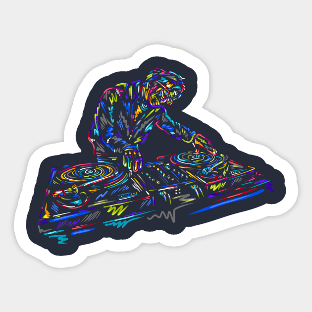 dj - Dj - Sticker | TeePublic