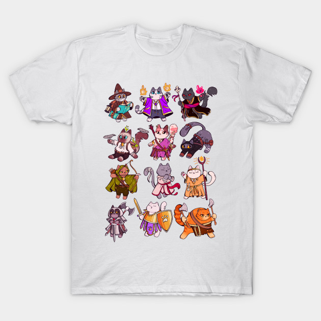 Dnd cats - Dungeons And Dragons - T-Shirt | TeePublic