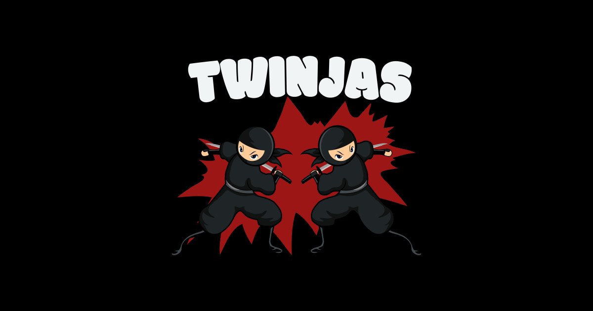 Twinjas Ninjas Twins Siblings - Twins Mom Siblings Gift - Sticker ...