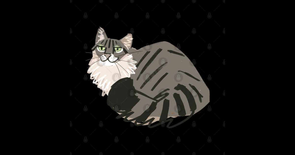 Kitty Cat Furry - Cat - Sticker | TeePublic